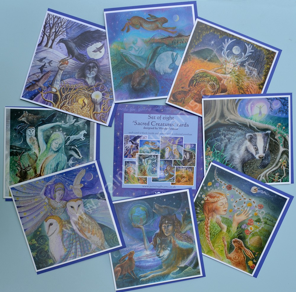 Sacred Creatures Card Set - Painting Dreams